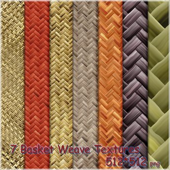 Second Life Marketplace - !BH~Seamless 7 Basket Weave Textures 512 -512png